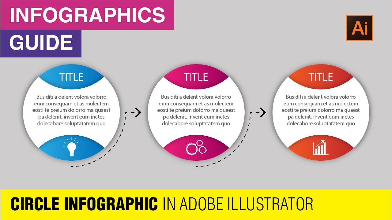 Illustrator Tutorial Round Infographic 7 Circle Infographic
