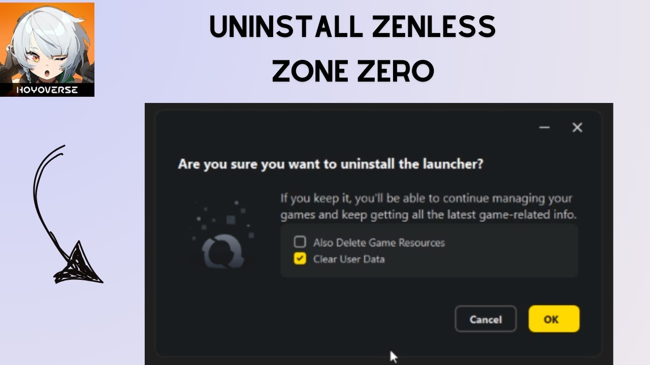 How to Uninstall Zenless Zone Zero launcher - YouTube