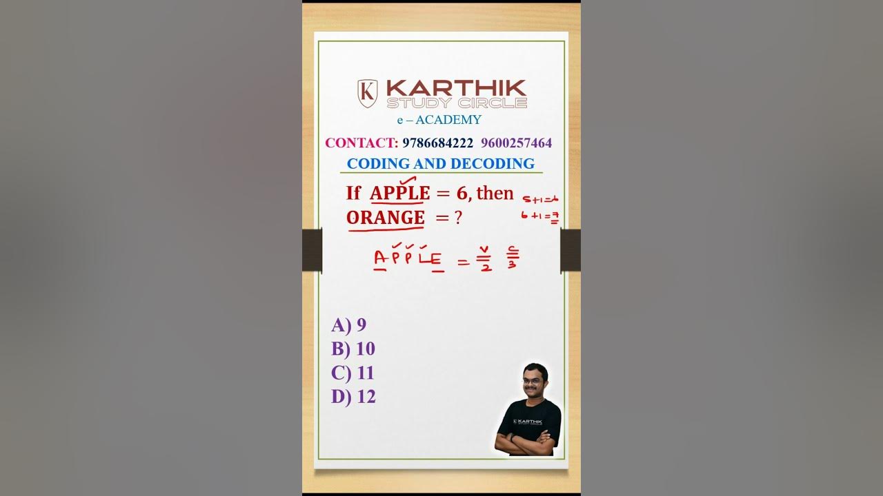 Coding and decoding #SSCCGL2024 #rrbntpc2024 #tnpscaptitude #codinganddecoding # ...