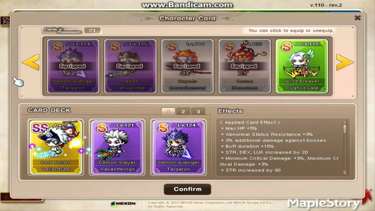 MapleStory Europe: My Character Cards and Link skills! (Guide) - YouTube