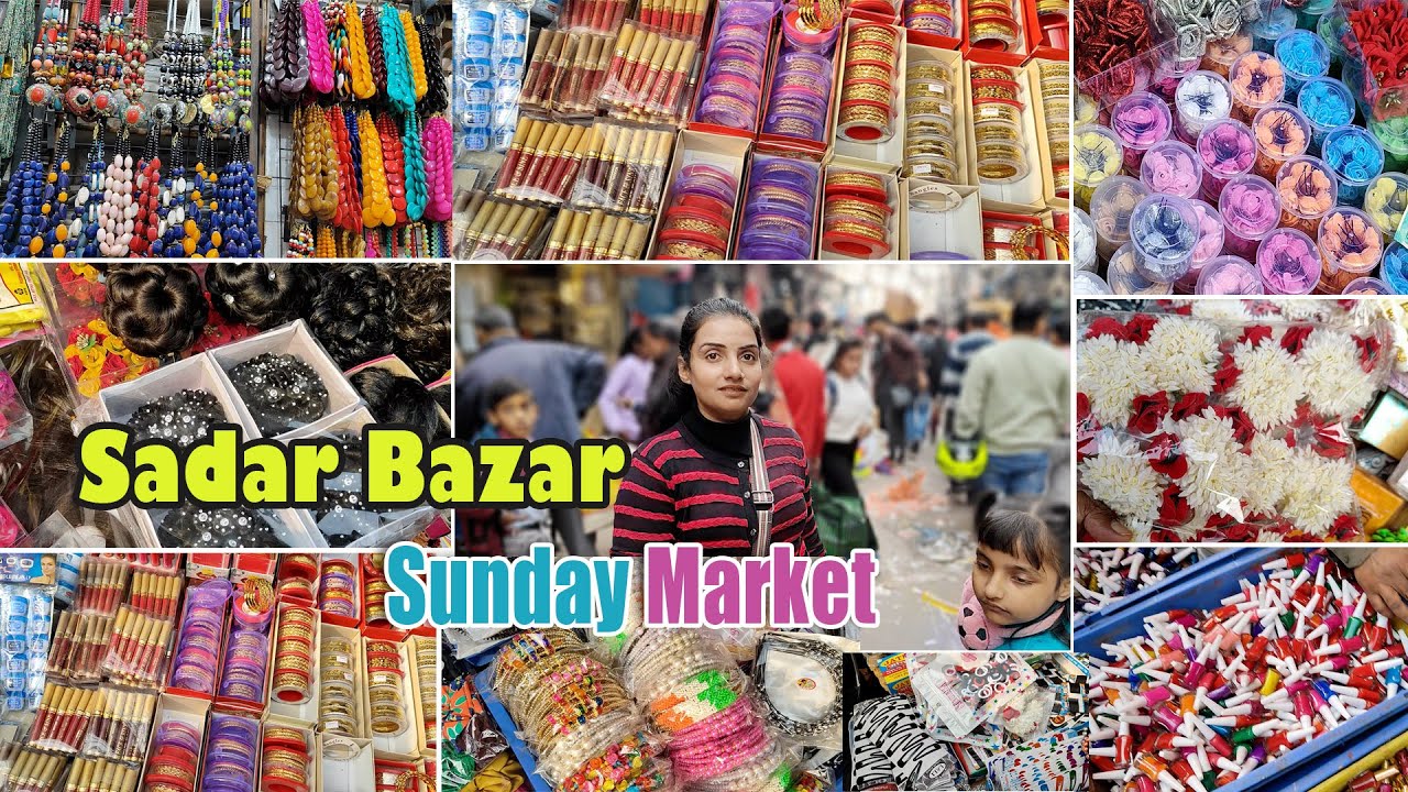 Sadar bazar Sunday market Delhi || all Jwellery available #sadarbazar # ...