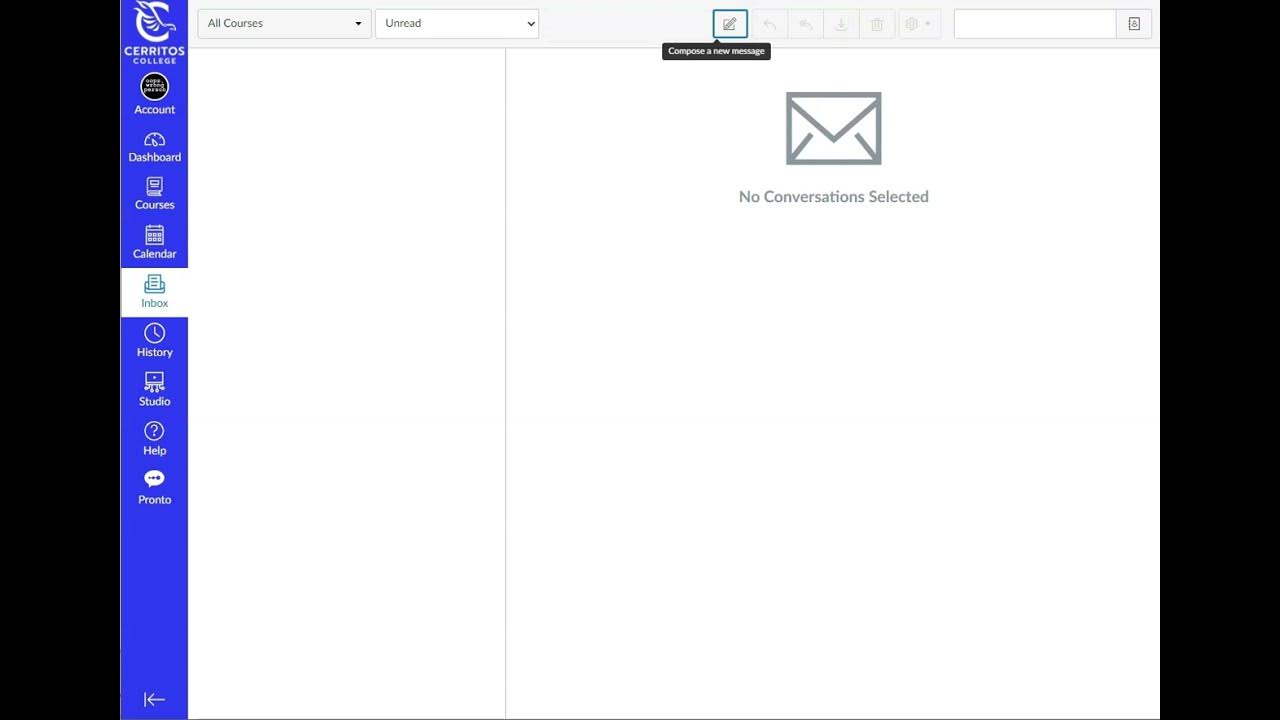 How to use a computer or laptop to send a message via Canvas inbox ...