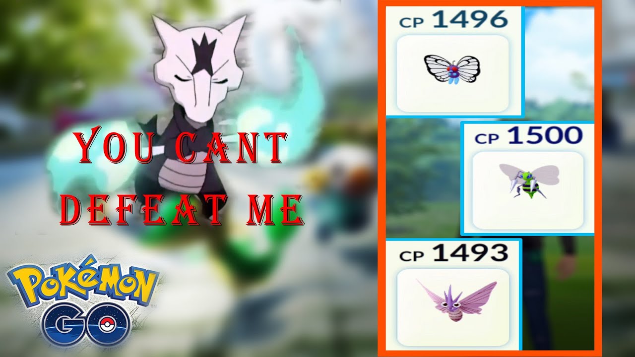 TRIPLE KANTO BUG TEAM against Alolan Marowak | Pokémon Go (Butterfree ...