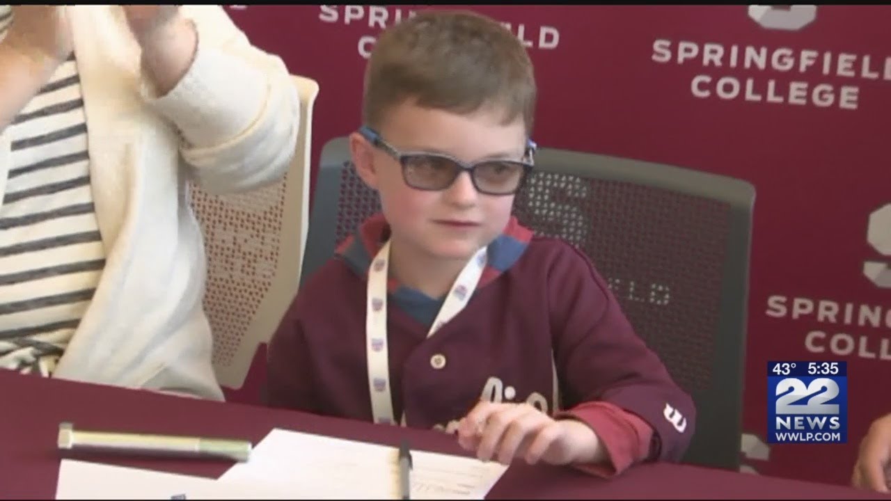 6-year-old joins Springfield College baseball team - YouTube