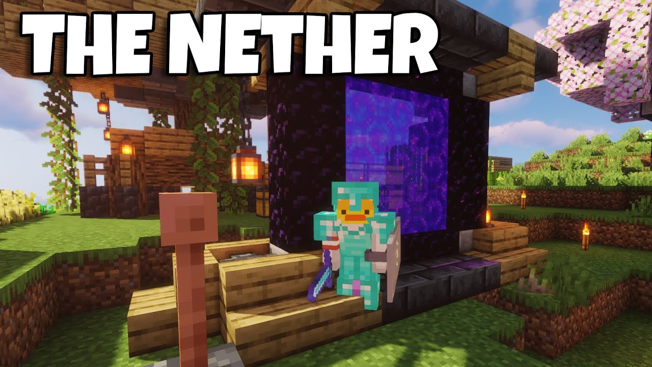 Minecraft Live | Entering the Nether for the First Time !! EP.10 (จะรอด ...