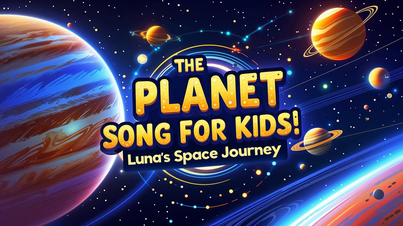The Planet Song for Kids! Luna’s Space Journey | Solar System Song ...