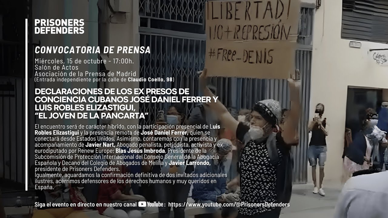 Rueda de Prensa, Luis Robles y José Daniel Ferrer: Declaraciones de dos ...