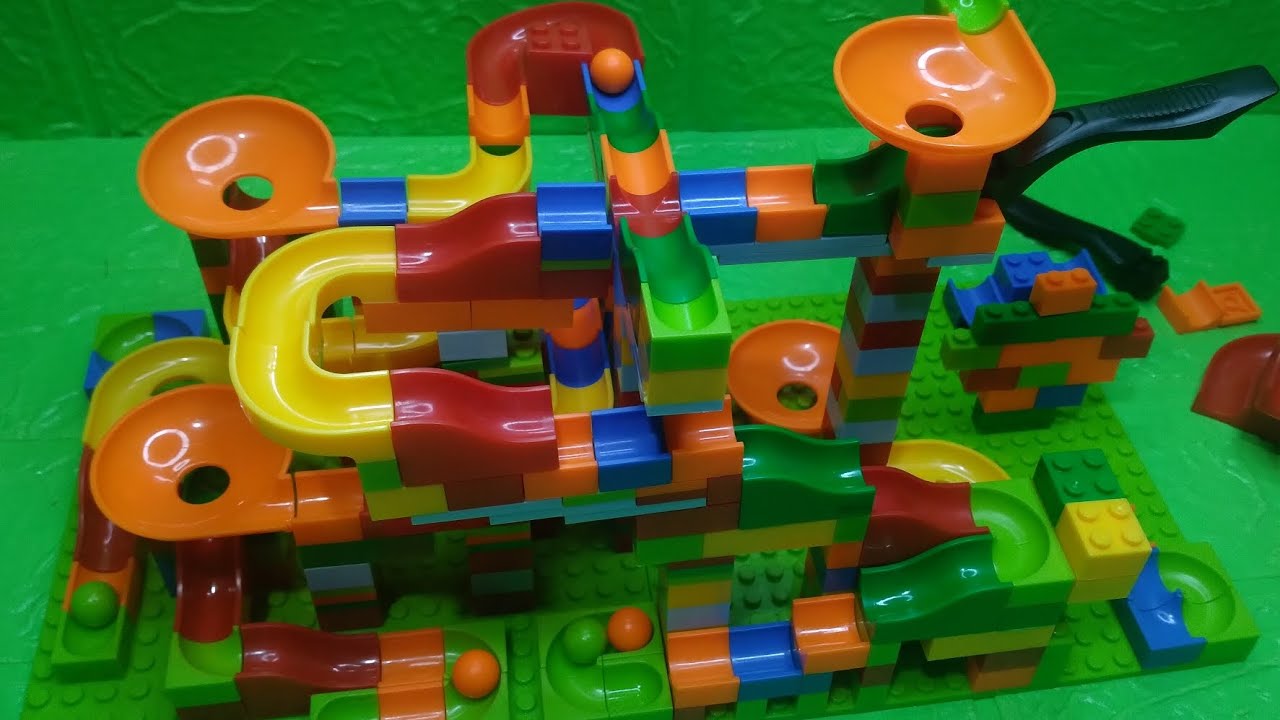 24 Minutes Satisfying with Unboxing|Assembling Marble Run | ASMR - YouTube