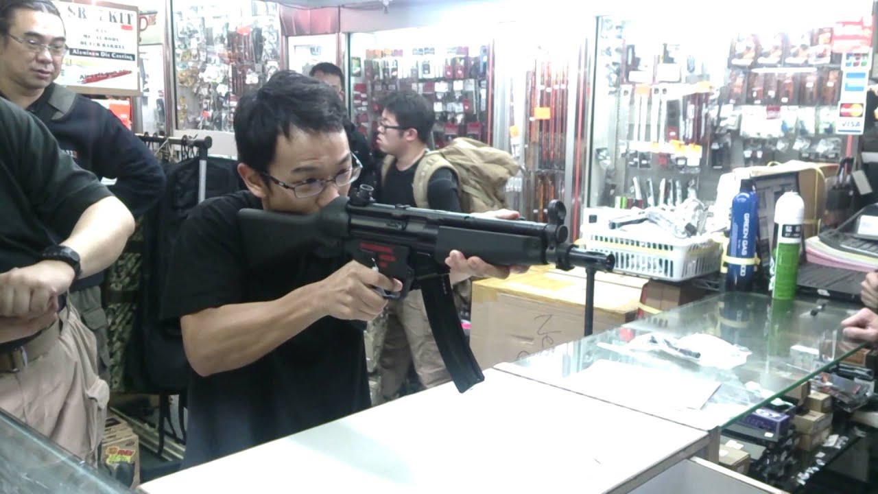 WE MP5A4 (APACHE) shooting test - YouTube