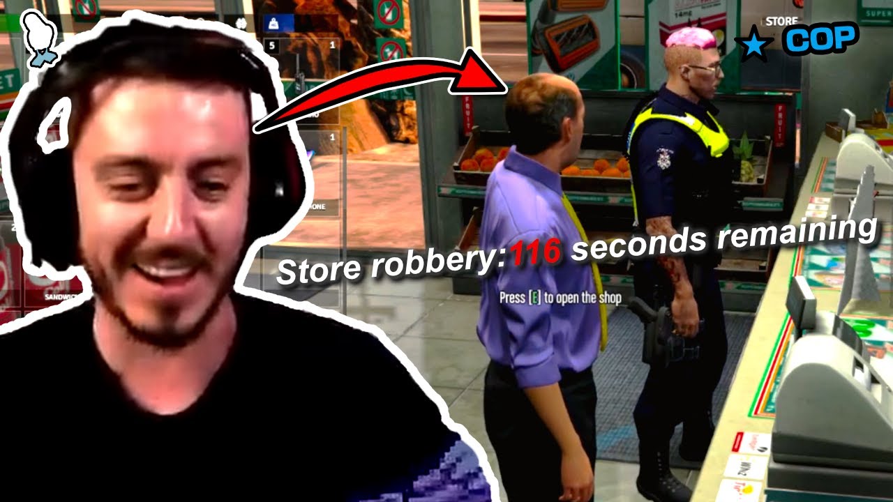 I ROBBED A STORE IN FRONT OF A GTA RP COP... (he had no idea) - YouTube