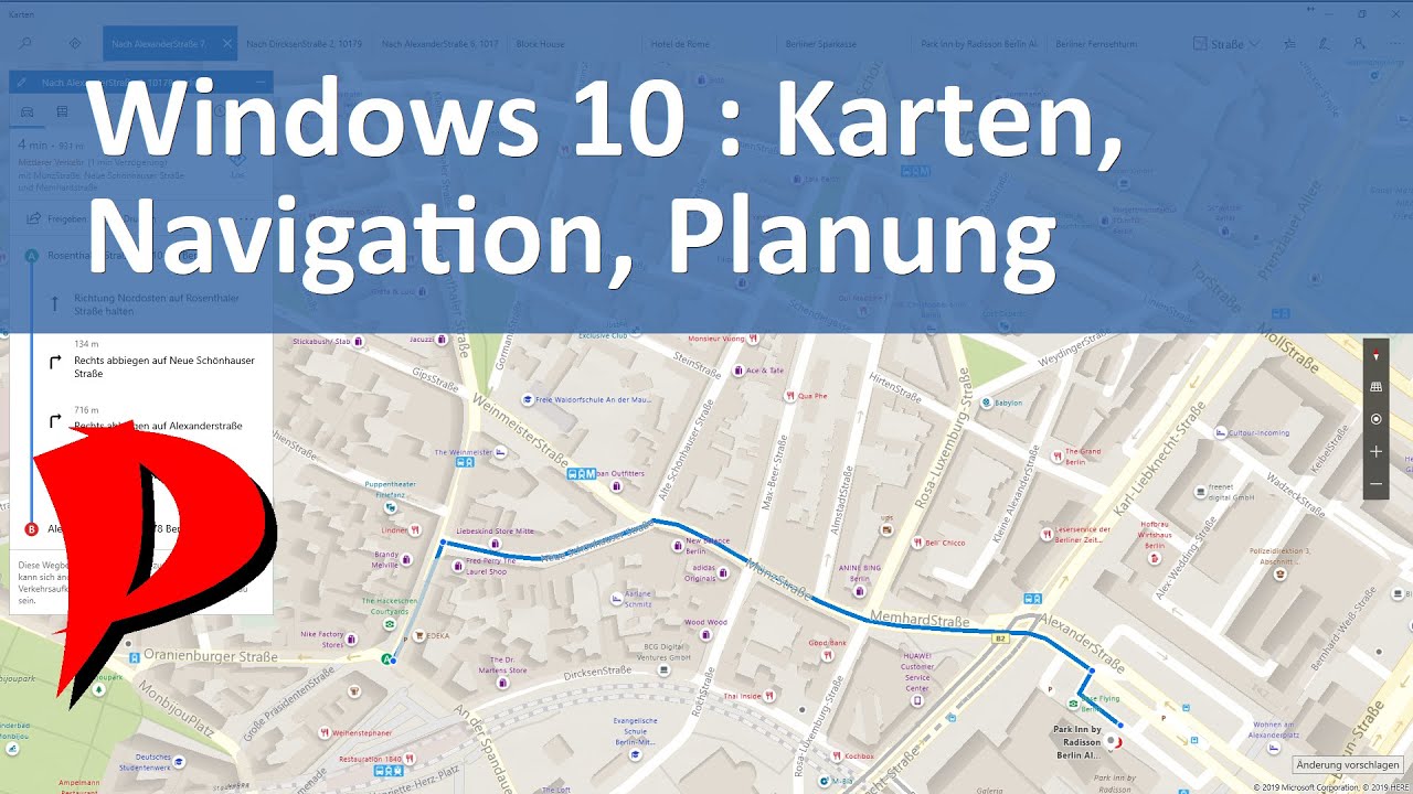 Windows 10 | kleine Helferlein | offline Karten, Maps; Navigation ...