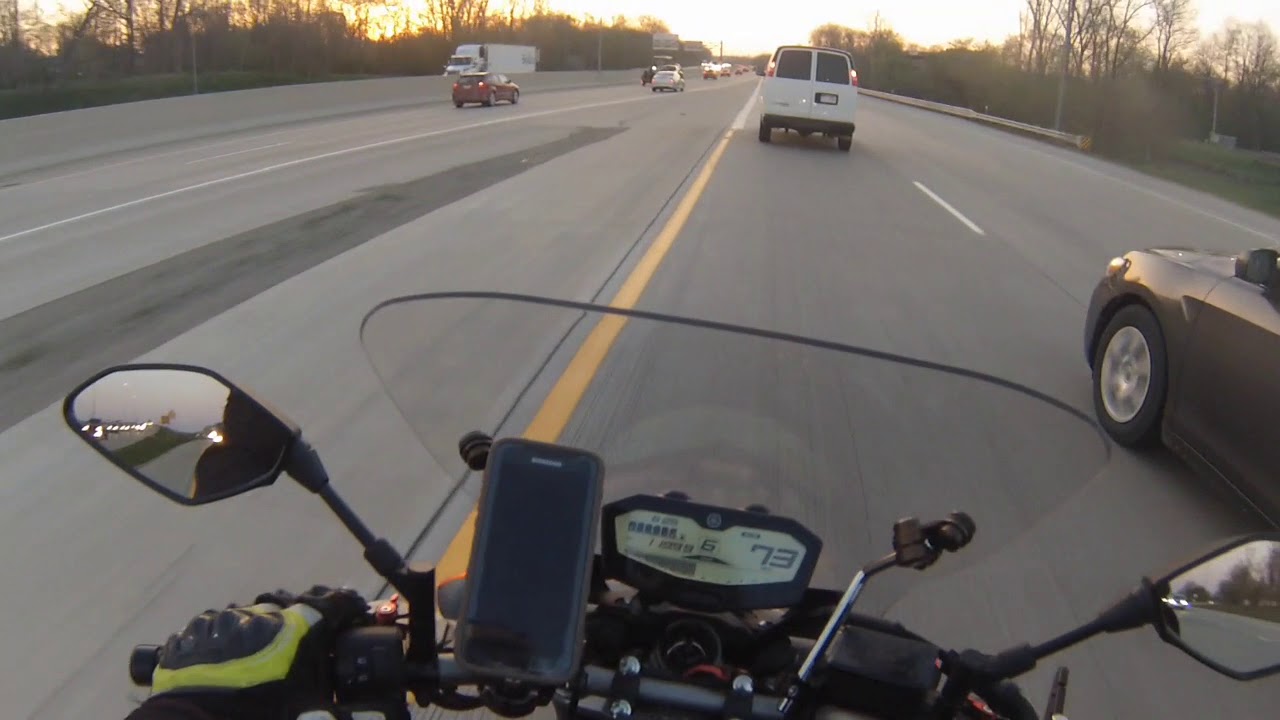 This is a good way to start off riding season! Car runs bike off the ...