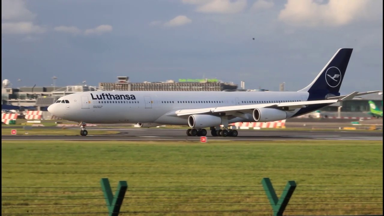 Sunset Plane Spotting at Dublin Airport 5th August 2019 | 2 A340-300s ...