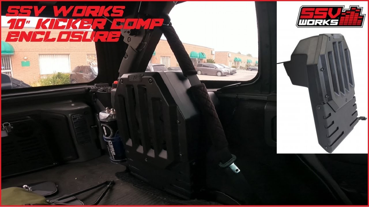 SSV WORKS 10" Kicker Jeep JLU subwoofer enclosure JJL-DS10 - YouTube
