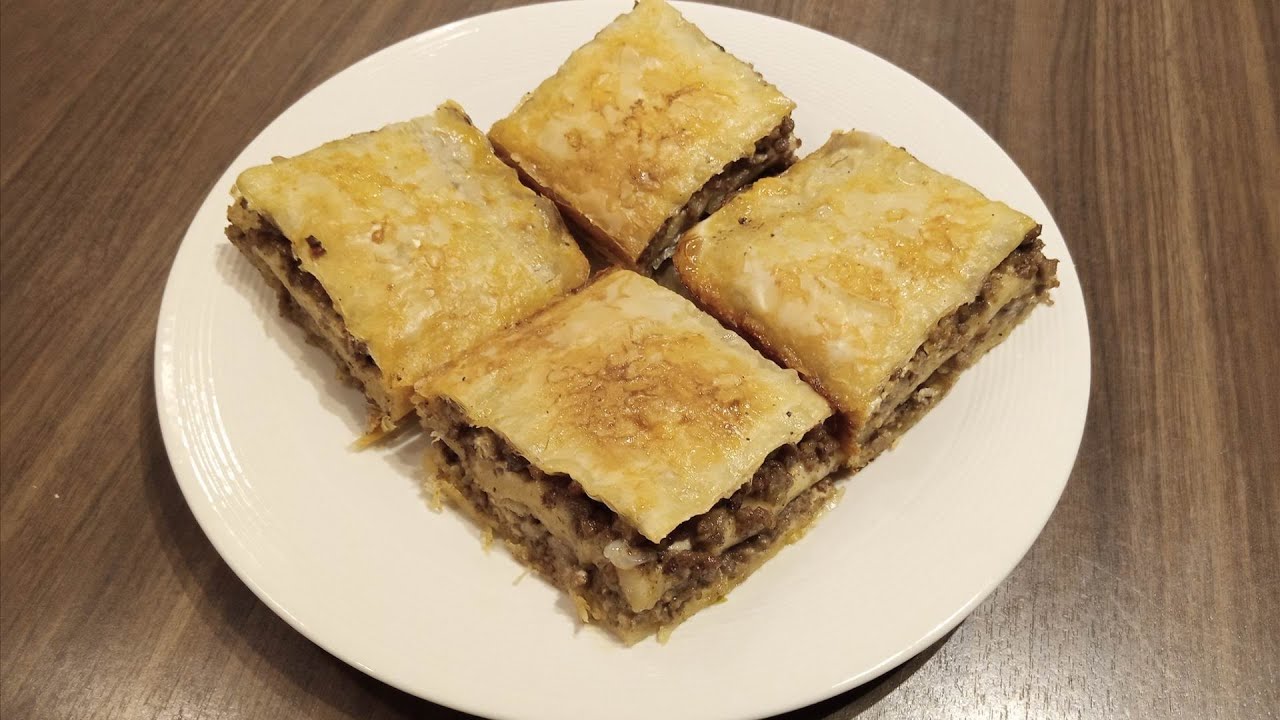 Goulash (meat pie with fillo pastry) ( ‏جلاش ) - YouTube