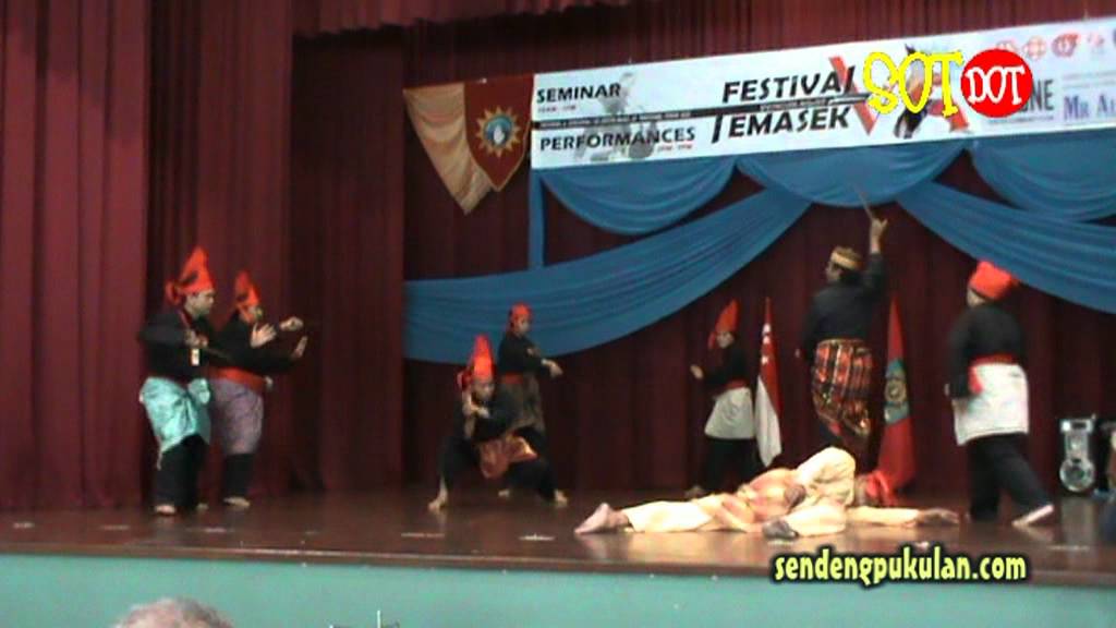 Festival Pencak Silat Temasek 2012 - Sendeng Pukulan - YouTube