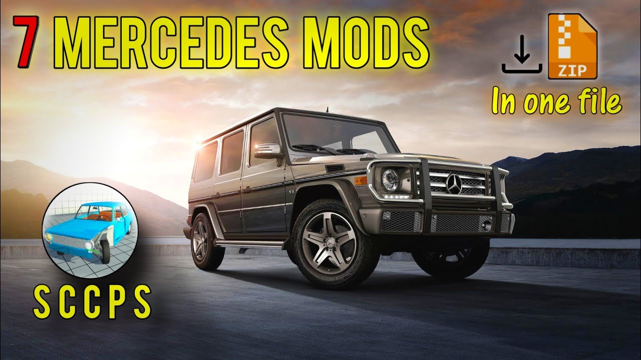 7 Best Mercedes Benz Mods for Simple Car Crash Simulator Android - YouTube