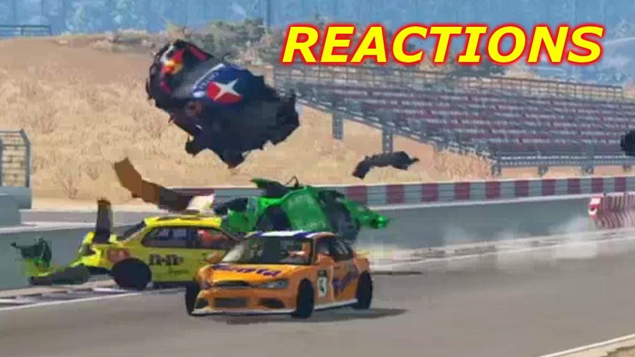 Flashbacks to Austin Dillon | BeamNG.drive Crashes Reactions - YouTube