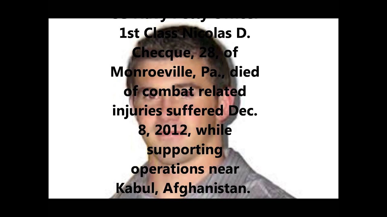 Tribute To Our Fallen Soldiers - US Navy Petty Officer 1st Class ...