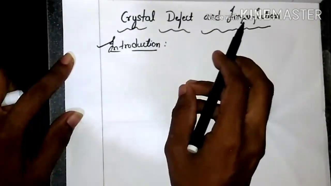 Crystal defects|| imperfection in solid|| types of crystal defects|| (M ...