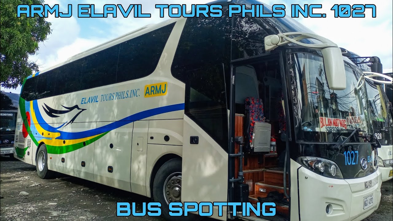 BUS SPOTTING: ARMJ ELAVIL TOURS PHILS INC. 1027 - YouTube