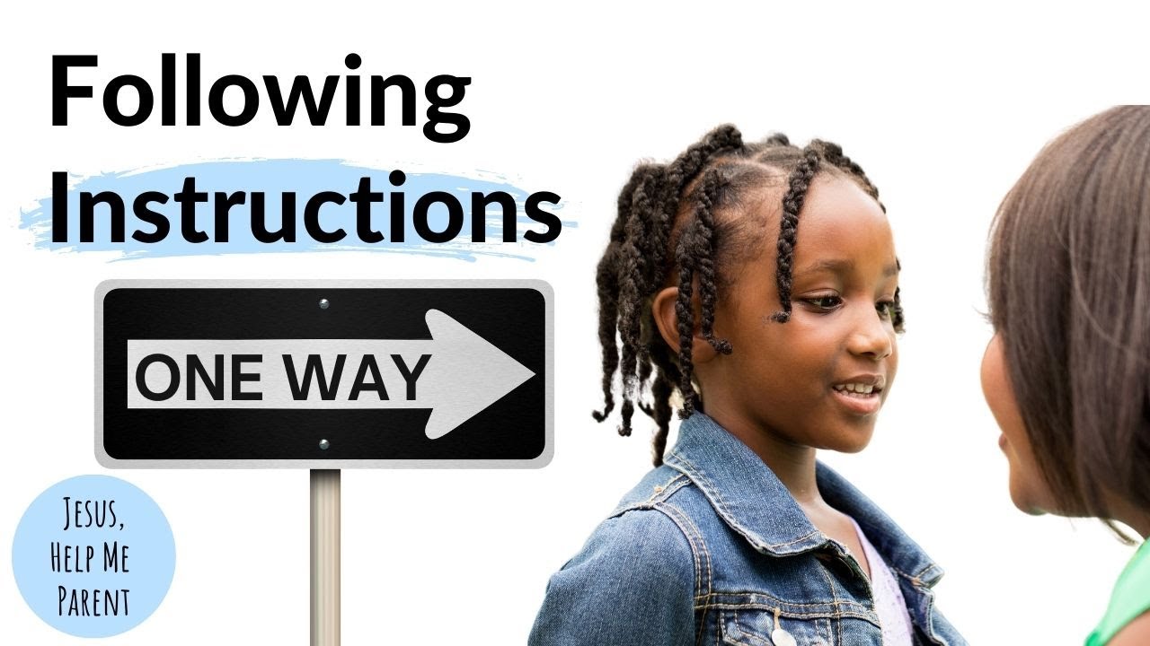 How to get your kid to follow directions better | Instruction Routine ...