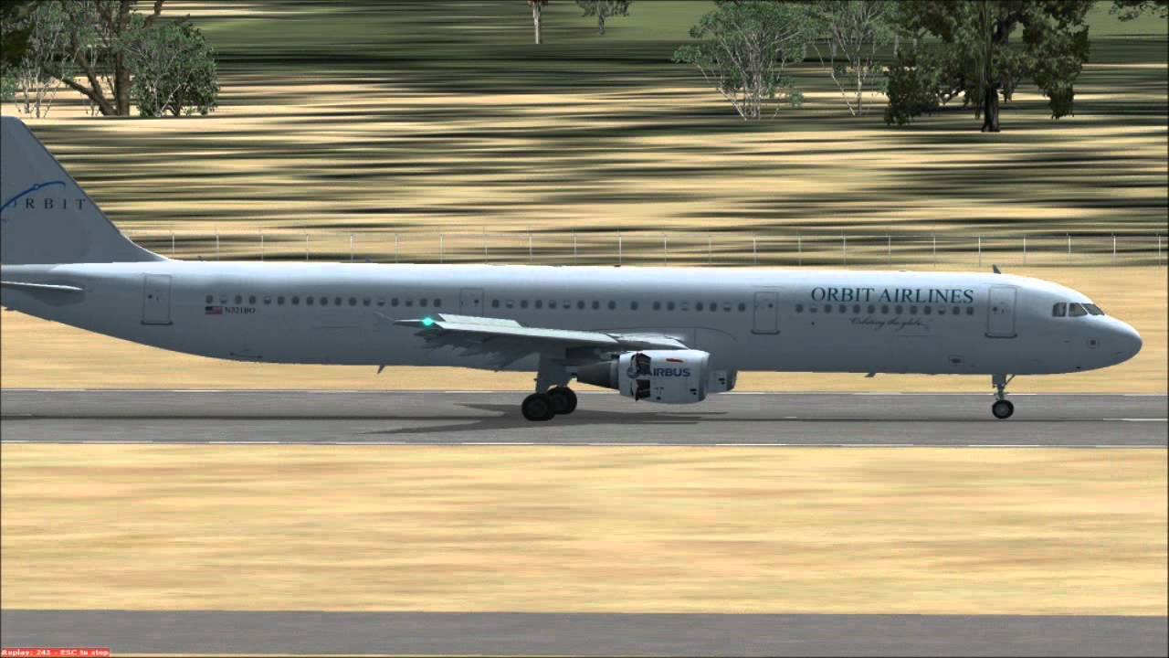 FSX: Orbit Airlines Airbus A321 arriving at Las Americas in a ...