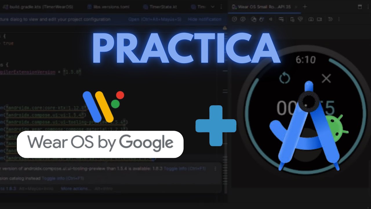 ⏱️🔥 ¡TimerWearOS! Temporizador para Wear OS con Kotlin y Jetpack Compose 🚀⌚ #wearos # ...