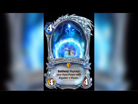 New diamond legendary card animation Algalon the Observer Titans ...