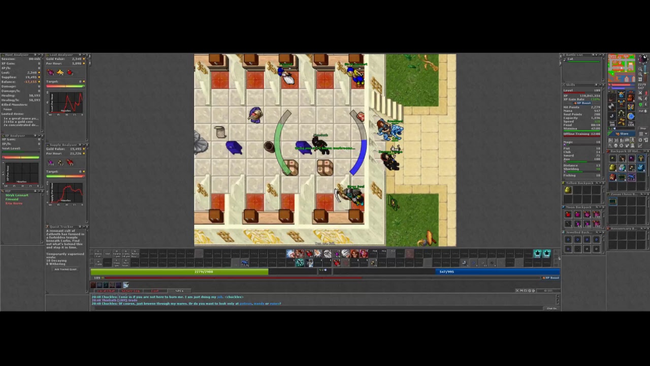Tibia Stream Swe/Eng - YouTube