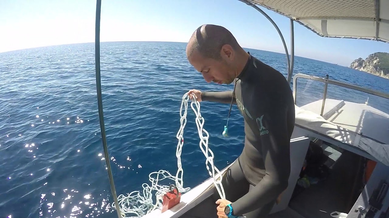 Freediving - Dive line knot - YouTube