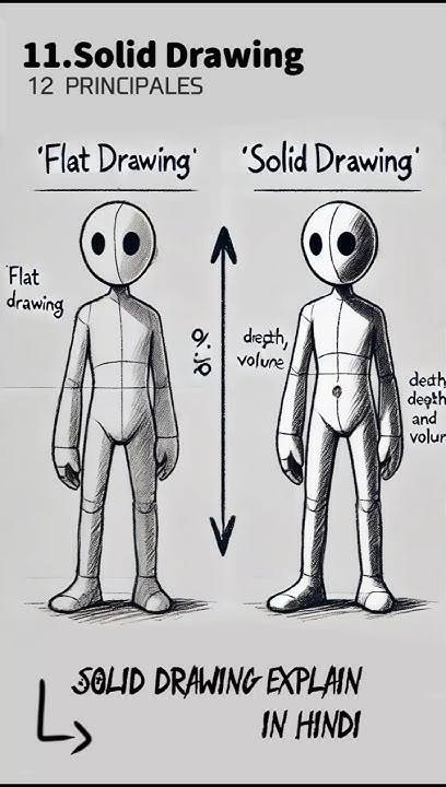 11. SOLID DRAWING // 12 PRINCIPALES FOR ANIMATION IN HINDI || #anime # ...