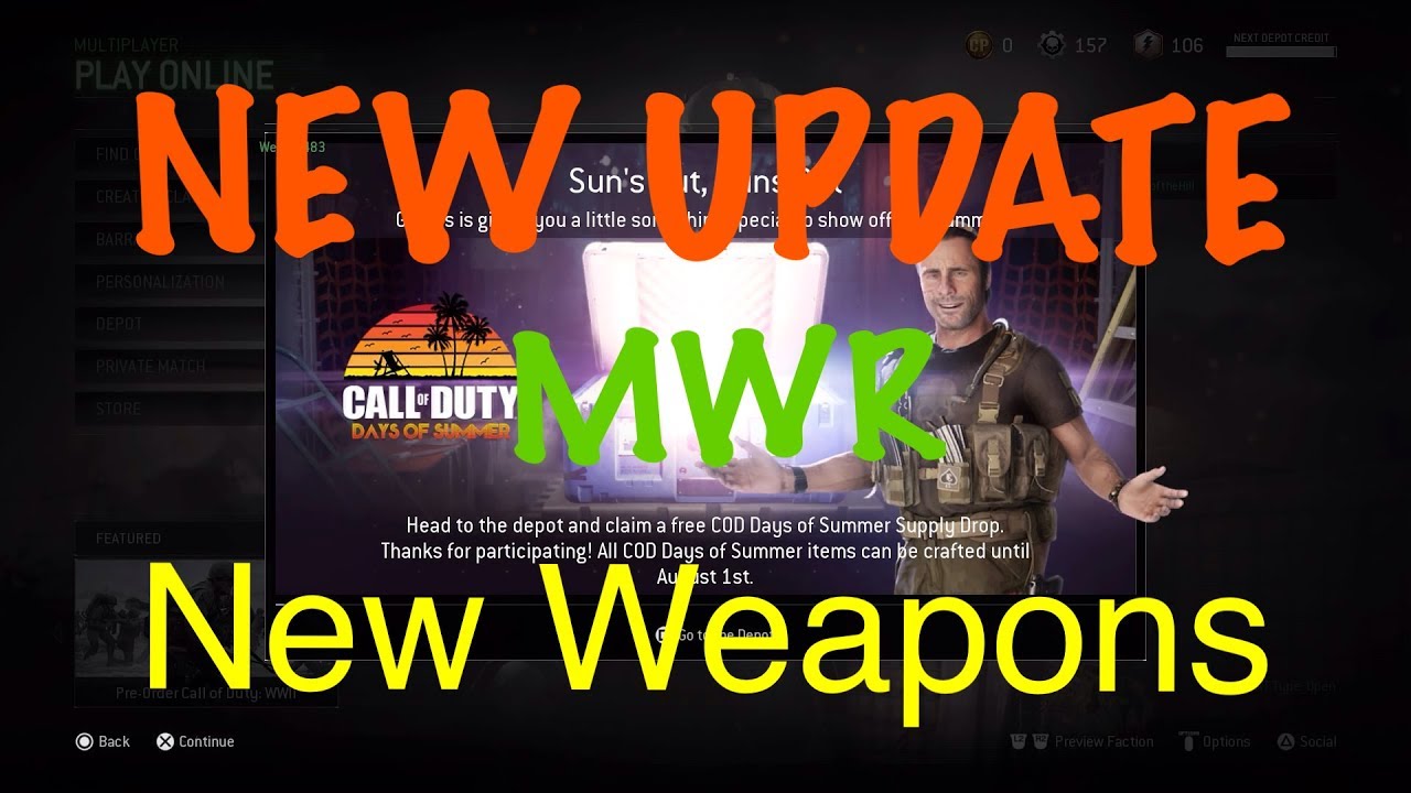 New MWR Update! New Weapons and Map Summer Bog | Modern Warfare ...