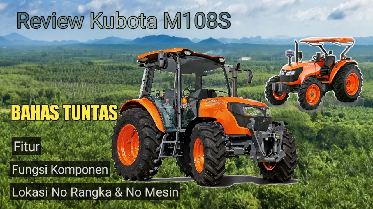 Kubota M108S M9540 - YouTube