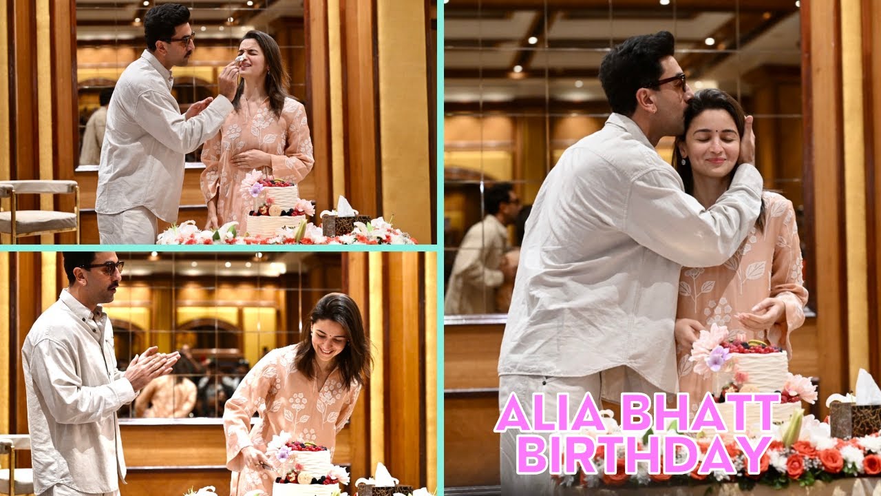Alia Bhatt 32nd Birthday Celebration With Hubby Ranbir Kapoor And Media ...