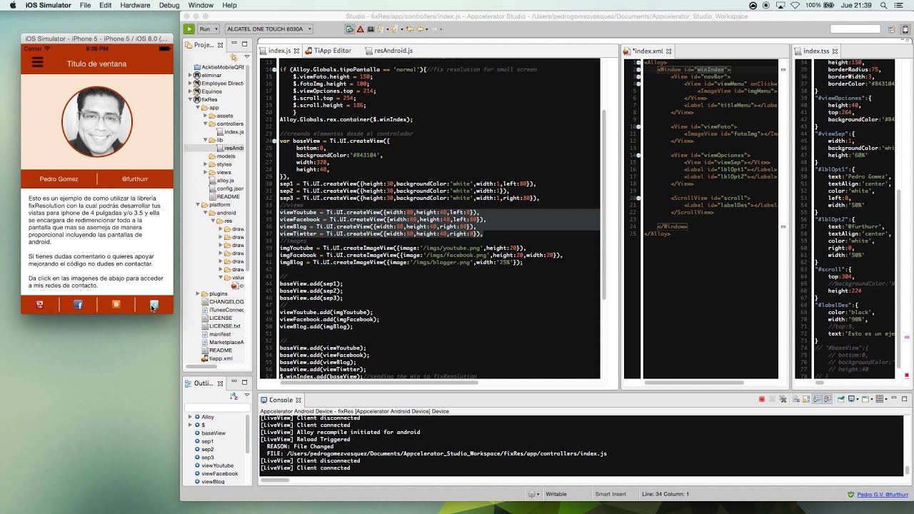 Diseñar apps en Appcelerator para todas las resoluciones. - YouTube