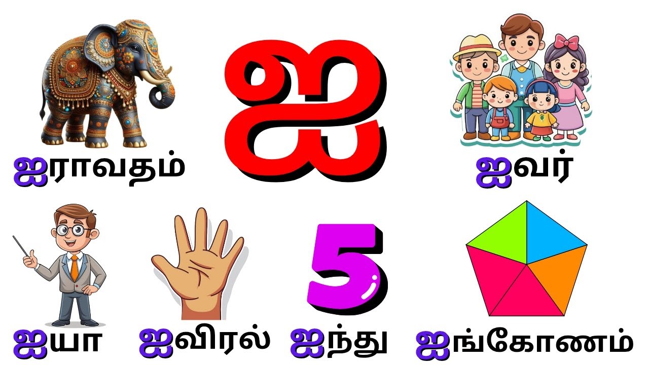 ஐ வரிசை சொற்கள்|words starting with ஐ|ai varisai sorkal in Tamil|Tamil ...
