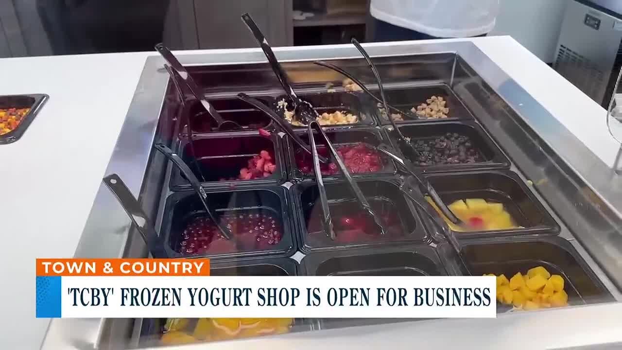 TCBY Frozen Yogurt Shop is Open for Business - YouTube