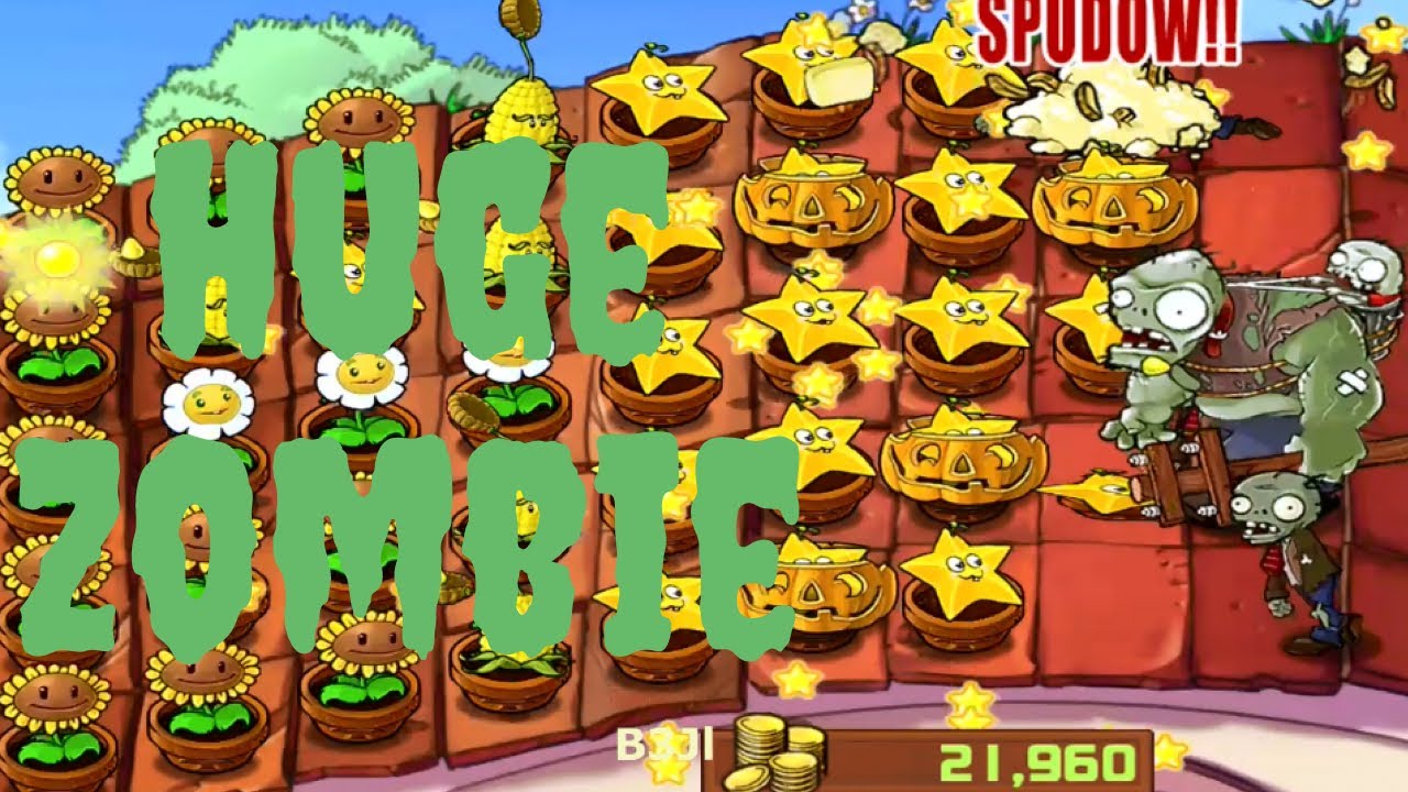 The big zombie boss is defeated Plants vs Zombies ROOF 8 | PVZ Gameplay ...