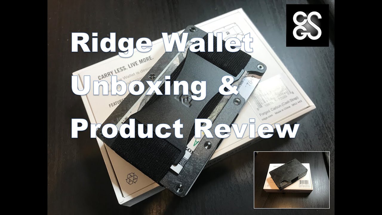 Ridge Wallet Review & Unboxing - Minimalist Carbon Fiber - Is it Worth ...