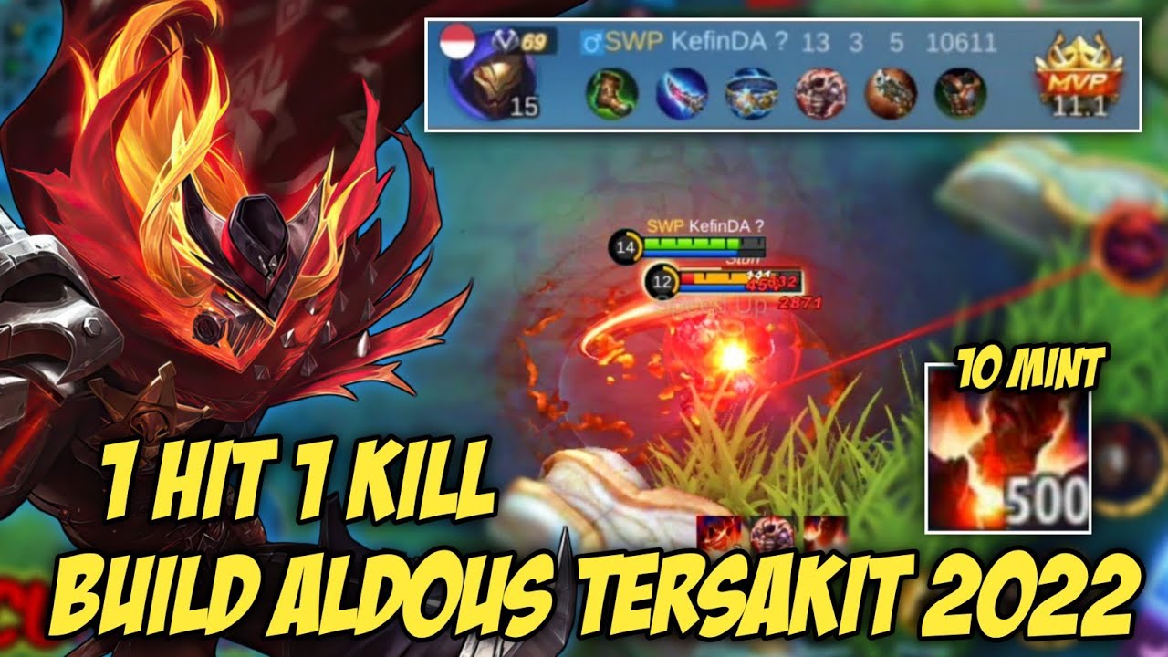 Aldous Offlaner Full Damage ! Build Aldous Tersakit 2022 1 Hit Mati Season 23 - YouTube