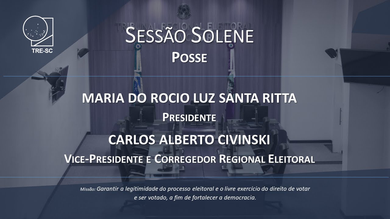 Sessão Solene de Posse - MARIA DO ROCIO LUZ SANTA RITTA - 8/3/2024 ...