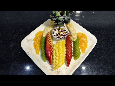 Meyve Tabağı Sunumu, Fruit Plate Presentation, Doğrama Teknikleri Uygulaması