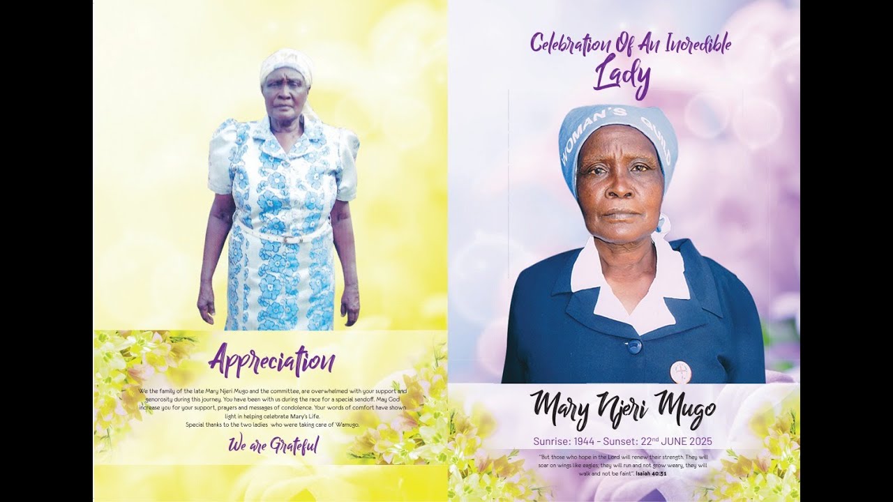 Celebration of an Incredible Lady MARY NJERI MUGO - YouTube
