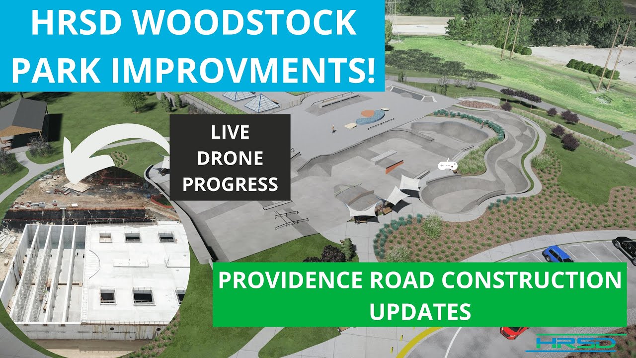 HRSD Providence Road Drone Progress - YouTube