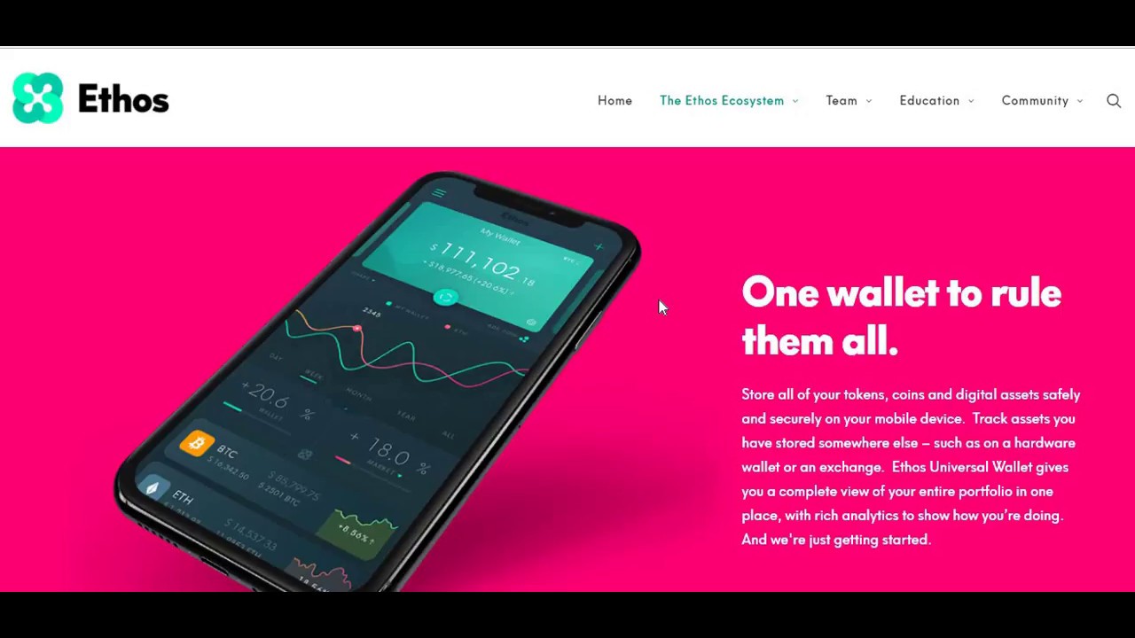 ETHOS Universal Wallet Airdrops and Token Project Review - YouTube