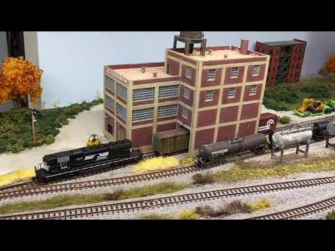 N scale Layout Tour - YouTube