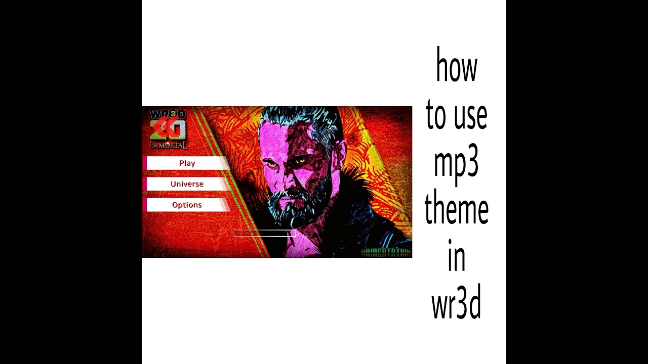how to use mp3 theme in wr3d - YouTube