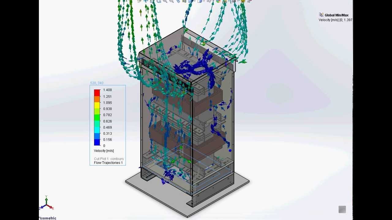Air Flow Analysis -- enclosure bound - YouTube