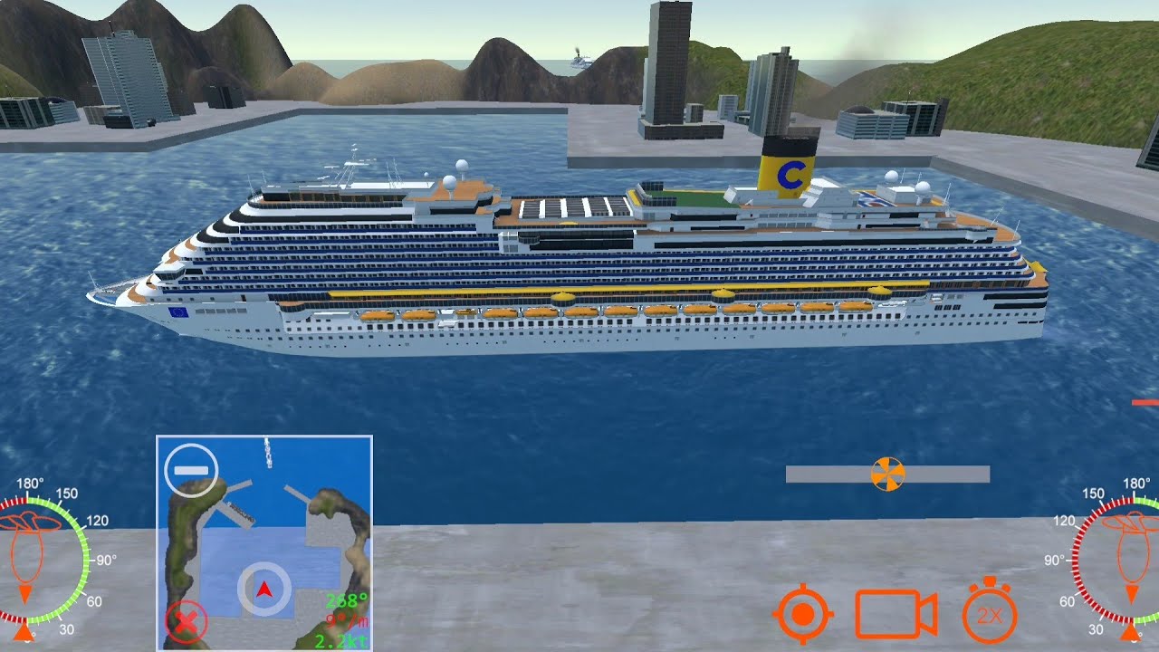 CRUISE SHIP HANDLING Level 5 Undocking Costa Venezia on a busy day ...